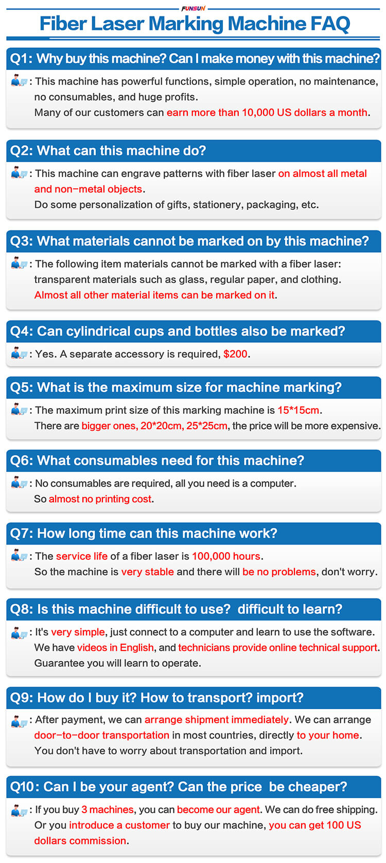 Funsun Fiber Laser Marking Machine | FUNSUN